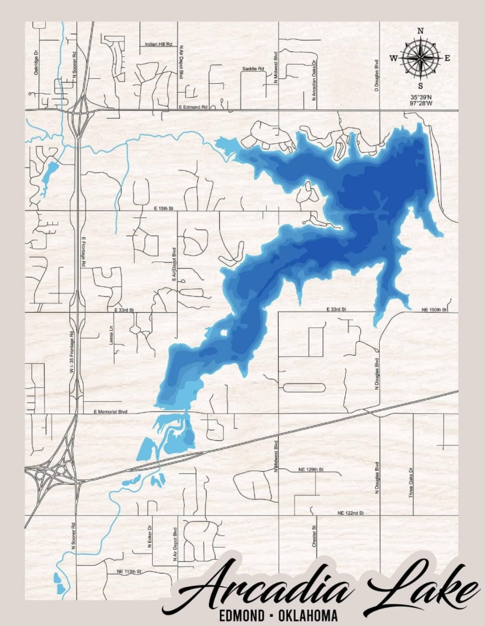 Lake Maps – Bald and Bearded Designs